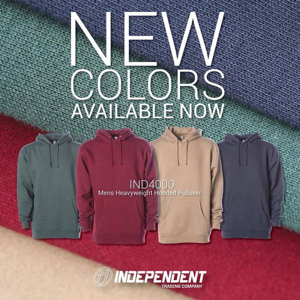 IND4000 New Colors Available Now - Independent Trading Company
