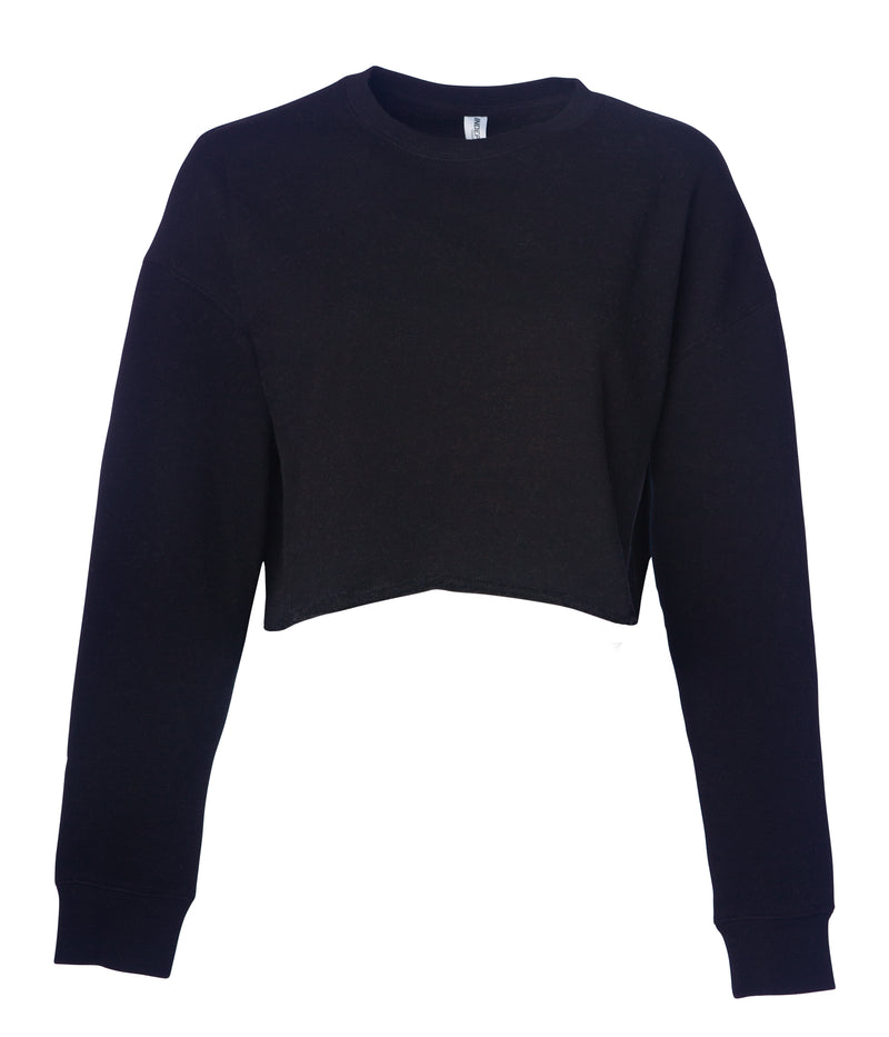 Women's Lightweight Crop Crew Neck Sweatshirt | Independent Trading Co ...