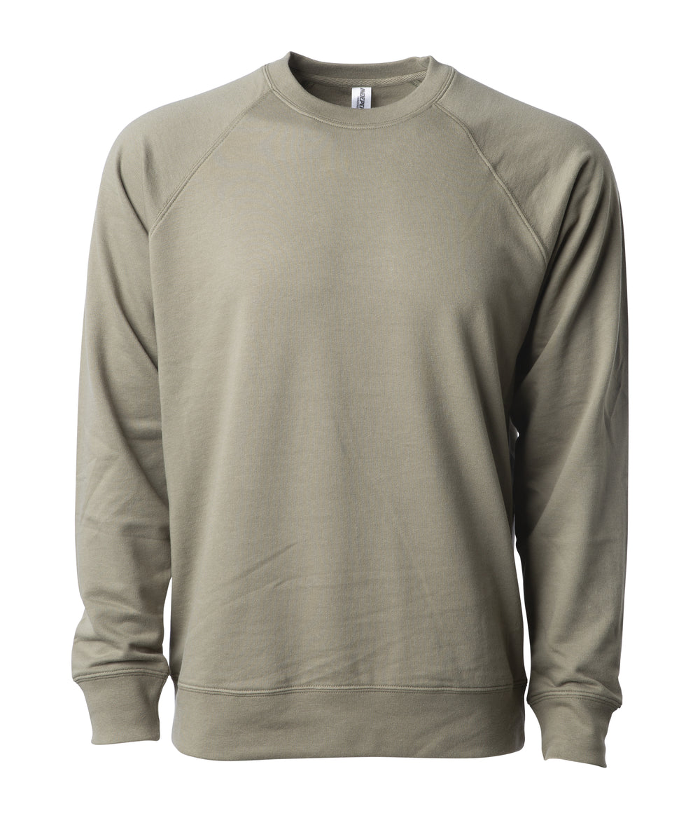 Unisex Lightweight Loopback Terry Crew | Independent Trading Company